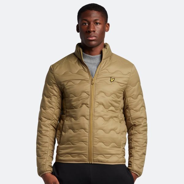 Lyle & Scott Crest Quilted Jas Donker Groen | Mezaldy.com