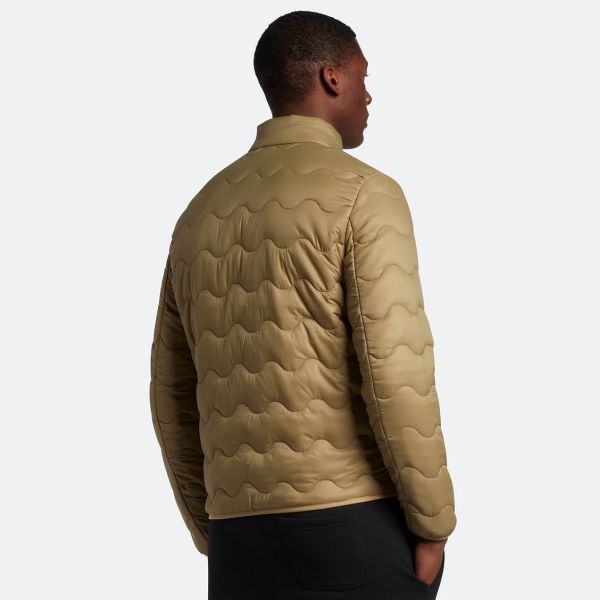Lyle & Scott Crest Quilted Jas Donker Groen | Mezaldy.com