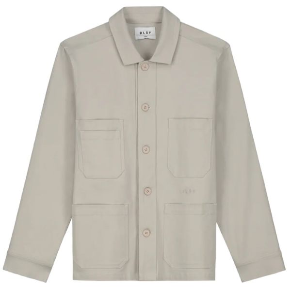 Olaf Workwear Overshirt Licht Grijs | Mezaldy.com