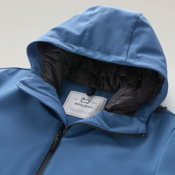 Woolrich Pacific Soft Shell Jack Blauw | Mezaldy.com