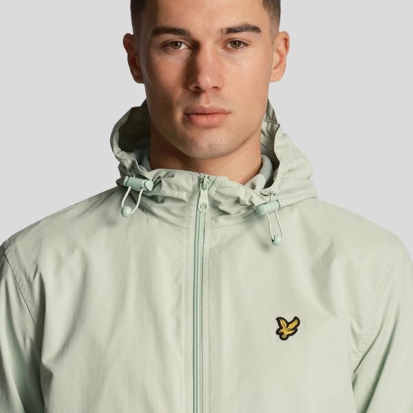 Lyle & Scott Zip Through Hooded Jack Mint | Mezaldy.com