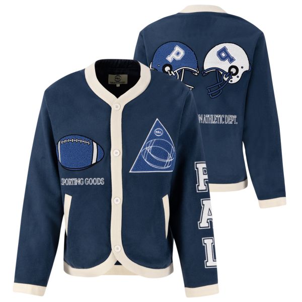 PAL Sporting Goods Frat 3.0 Varsity Cardigan Navy | Mezaldy.com