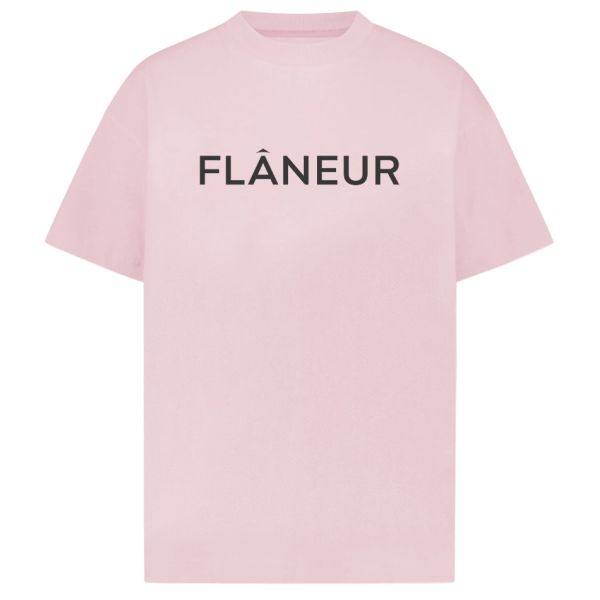 Flâneur Printed Logo T-shirt Roze | Mezaldy.com